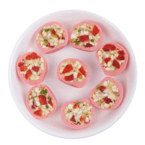 Kaju Strawberry Katori – Shree Mithai