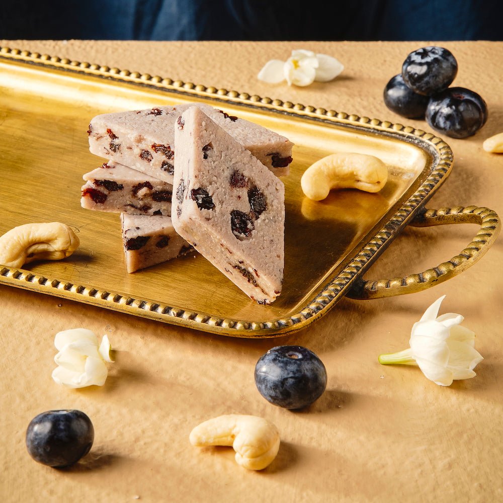 Blueberry Kaju Katli – Shree Mithai